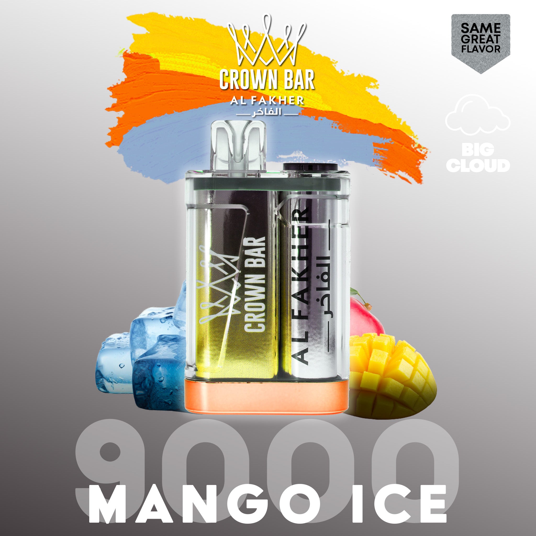 AL Fakher Crown Bar 9000 Vape - Mango Ice – Vape Shop